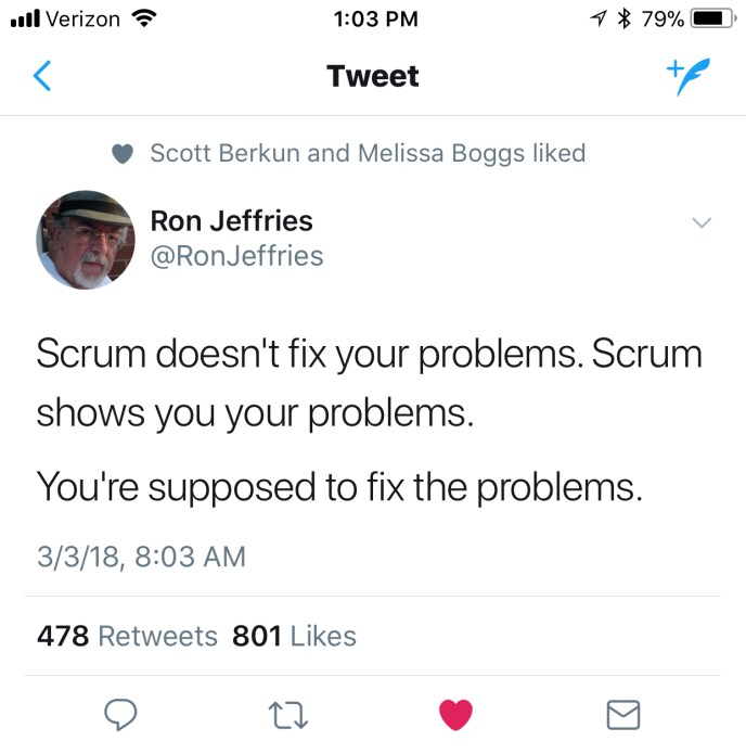 Scrum Doesn’t Solve Problems | rebecca pope-ruark